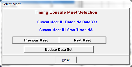 When I click "Get Times" in Hy-Tek's Meet Manager I receive a "No ...